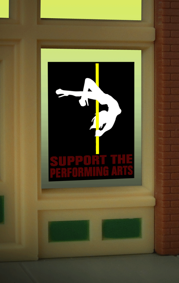 9125 Performing Arts Window Sign – Miller Engineering