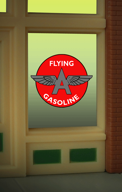 "Flying A" Window sign – Miller Engineering