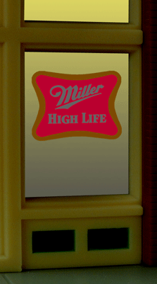 Miller Window sign Size 2" W x 2.2" T Suitable for HO/O scales – Miller ...